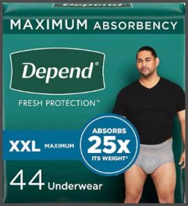 Depend's Maximum Absorbency Vs. Night Defense Underwear